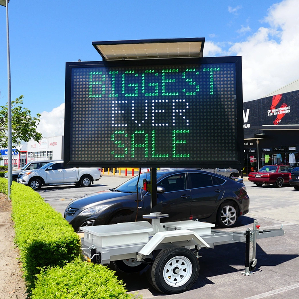 5 colour LED VMS trailer signs , VMS trailer signs , - HANKUN